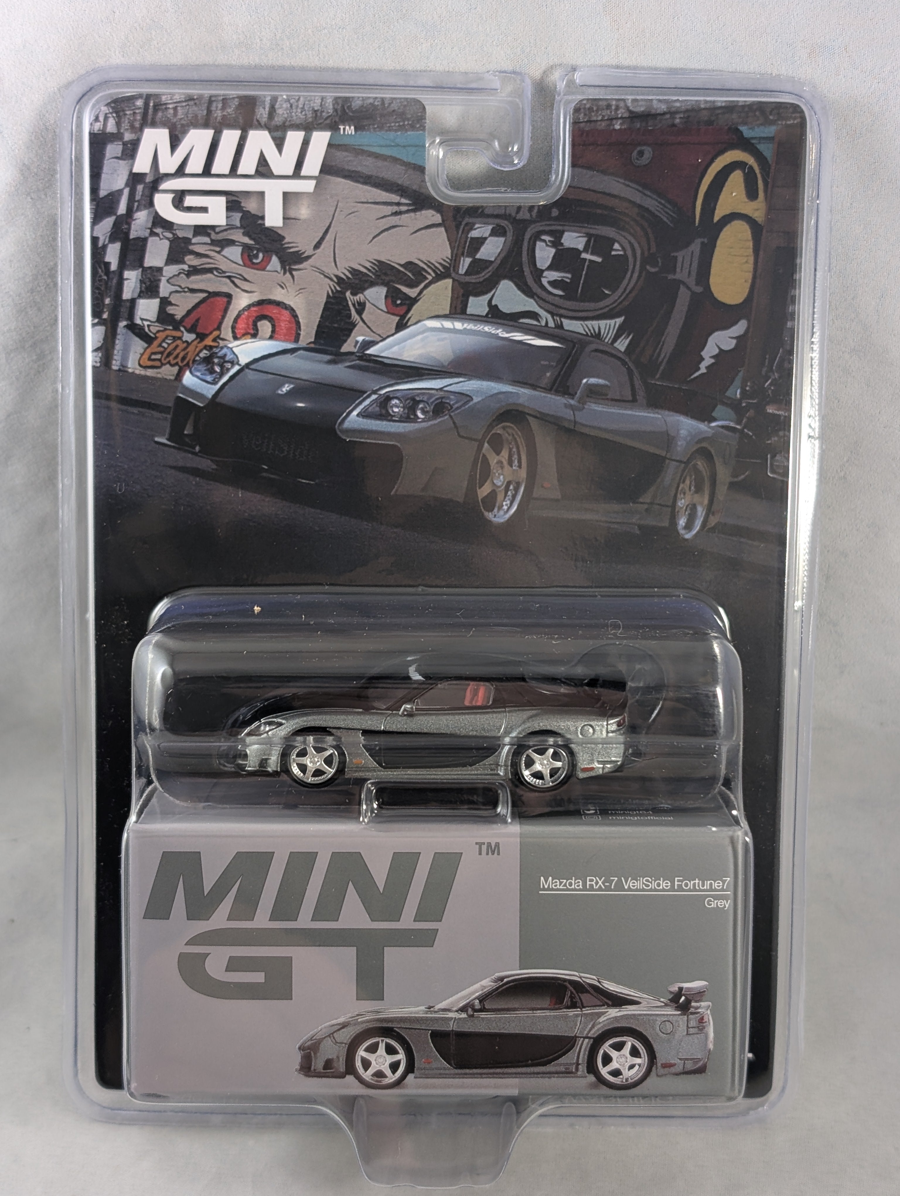 MiniGT Mazda RX7 Veilside Fortune 7 Grey – Next Level Diecast